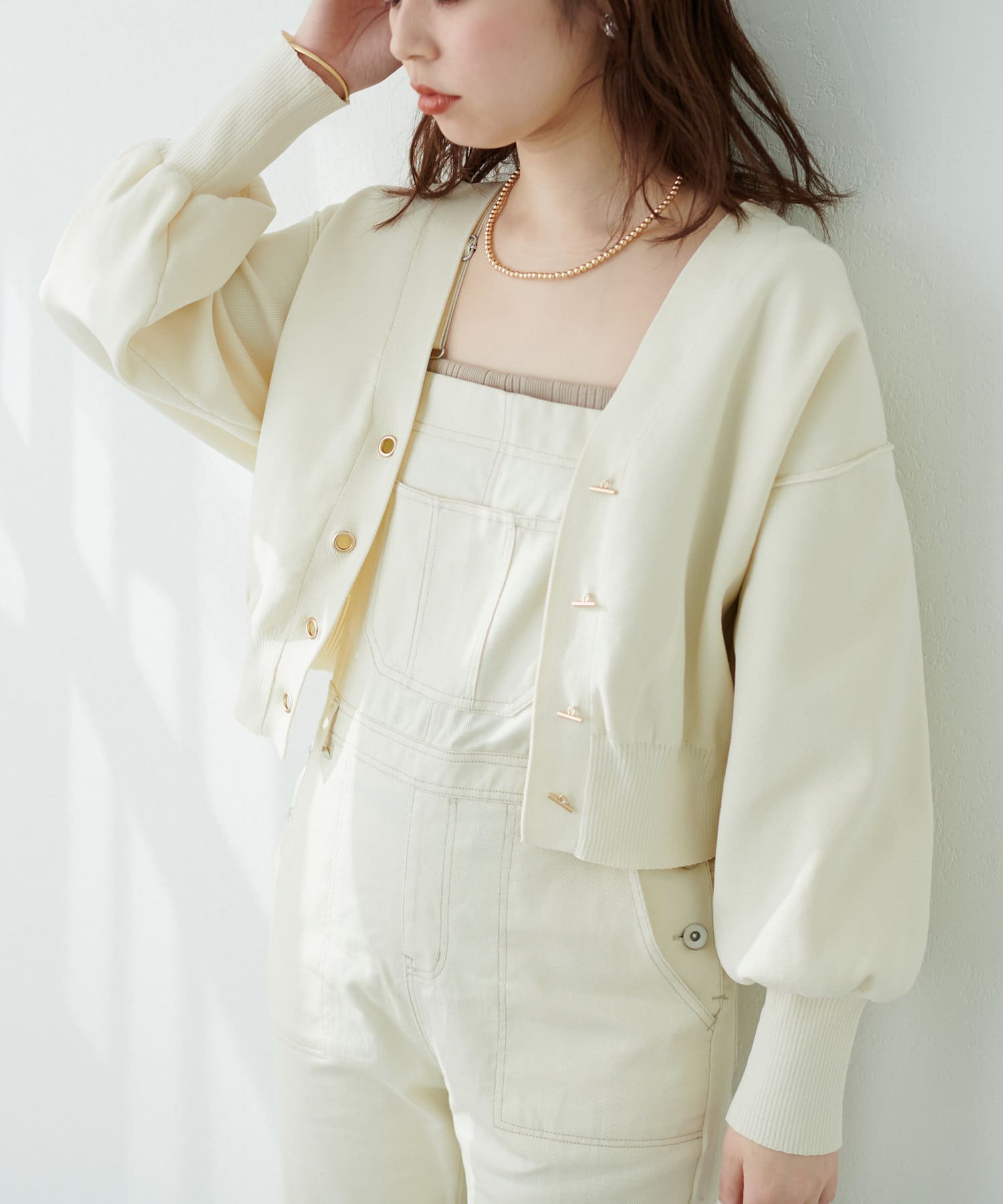 プチプラハトメバー釦おしゃれカーデ | natural couture(ナチュラルクチュール)レディース | PAL CLOSET(パル ...