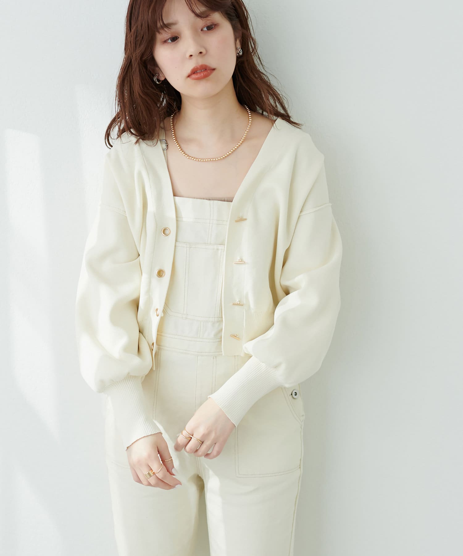 プチプラハトメバー釦おしゃれカーデ | natural couture(ナチュラルクチュール)レディース | PAL CLOSET(パル ...