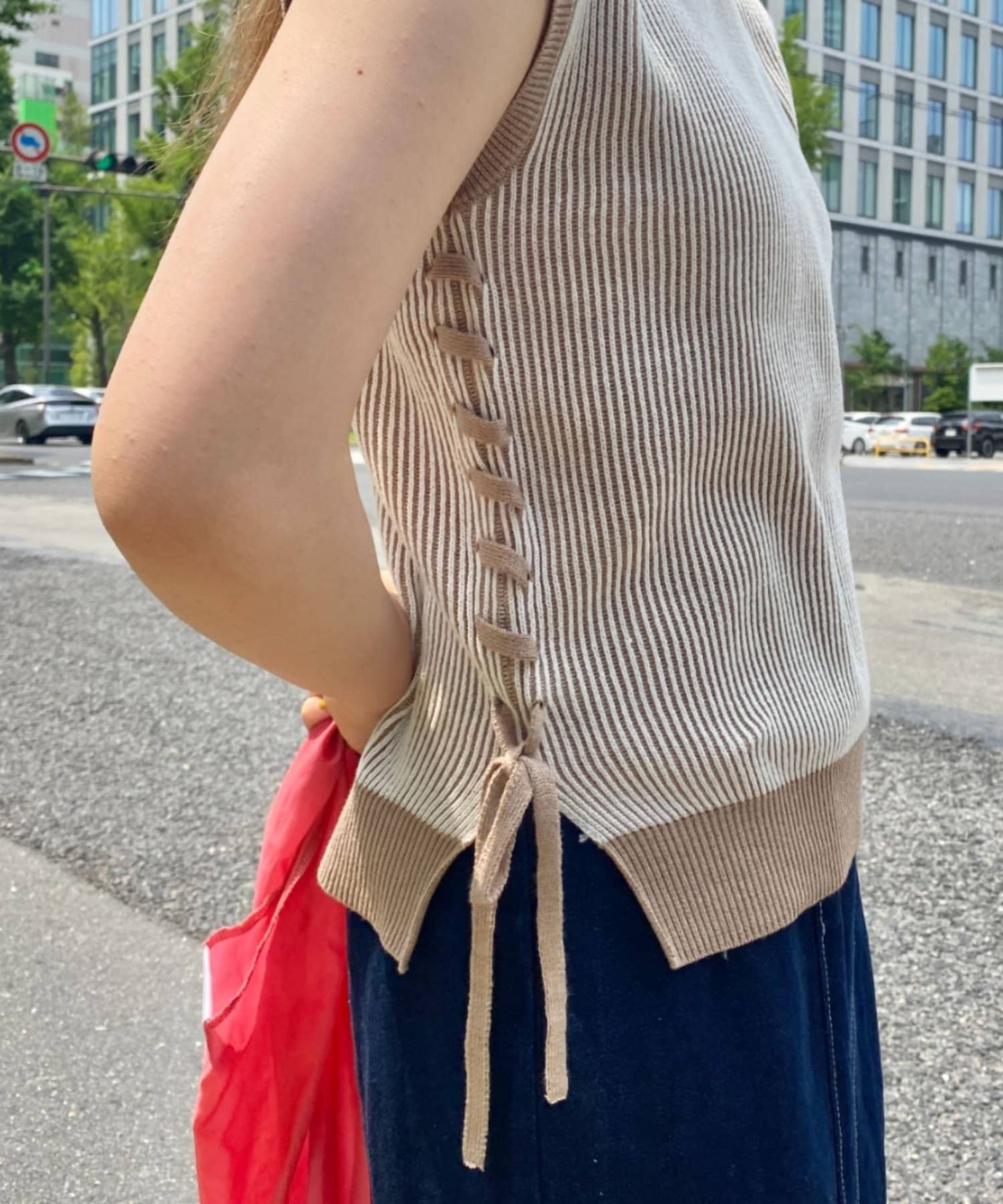 サイド編み上げニットノースリ | CPCM(シーピーシーエム)レディース | PAL CLOSET(パルクローゼット) - パルグループ公式 ...