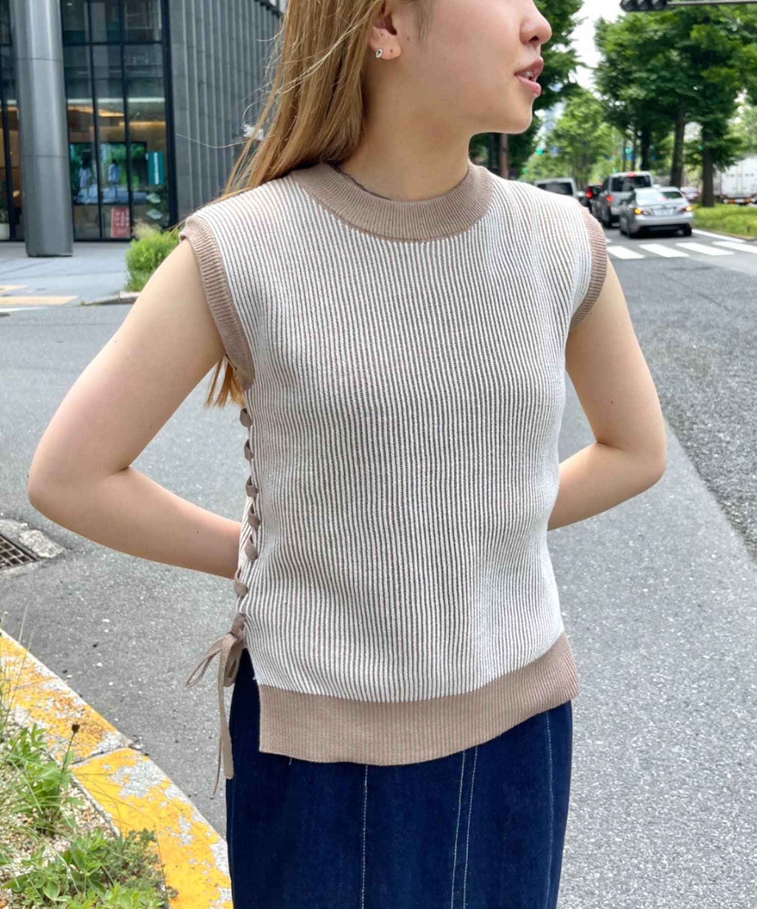 サイド編み上げニットノースリ | CPCM(シーピーシーエム)レディース | PAL CLOSET(パルクローゼット) - パルグループ公式 ...