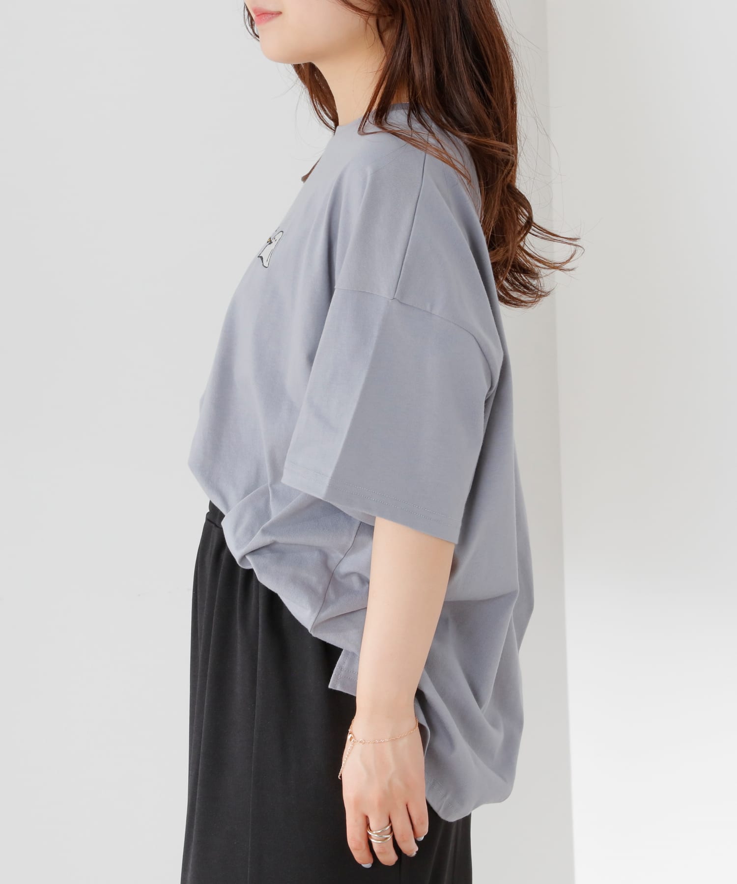 オバケ刺繍Tee | NICE CLAUP / OLIVE des OLIVE OUTLET(ナイスクラップ / オリーブ デ オリーブ ...