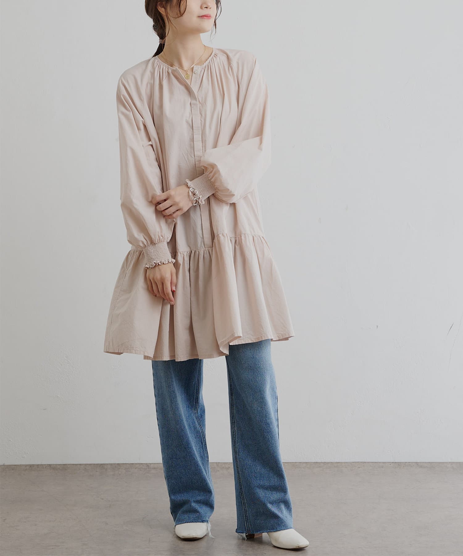 タイプライターノーカラーチュニック | PUAL CE CIN(ピュアルセシン)レディース | PAL CLOSET(パルクローゼット ...