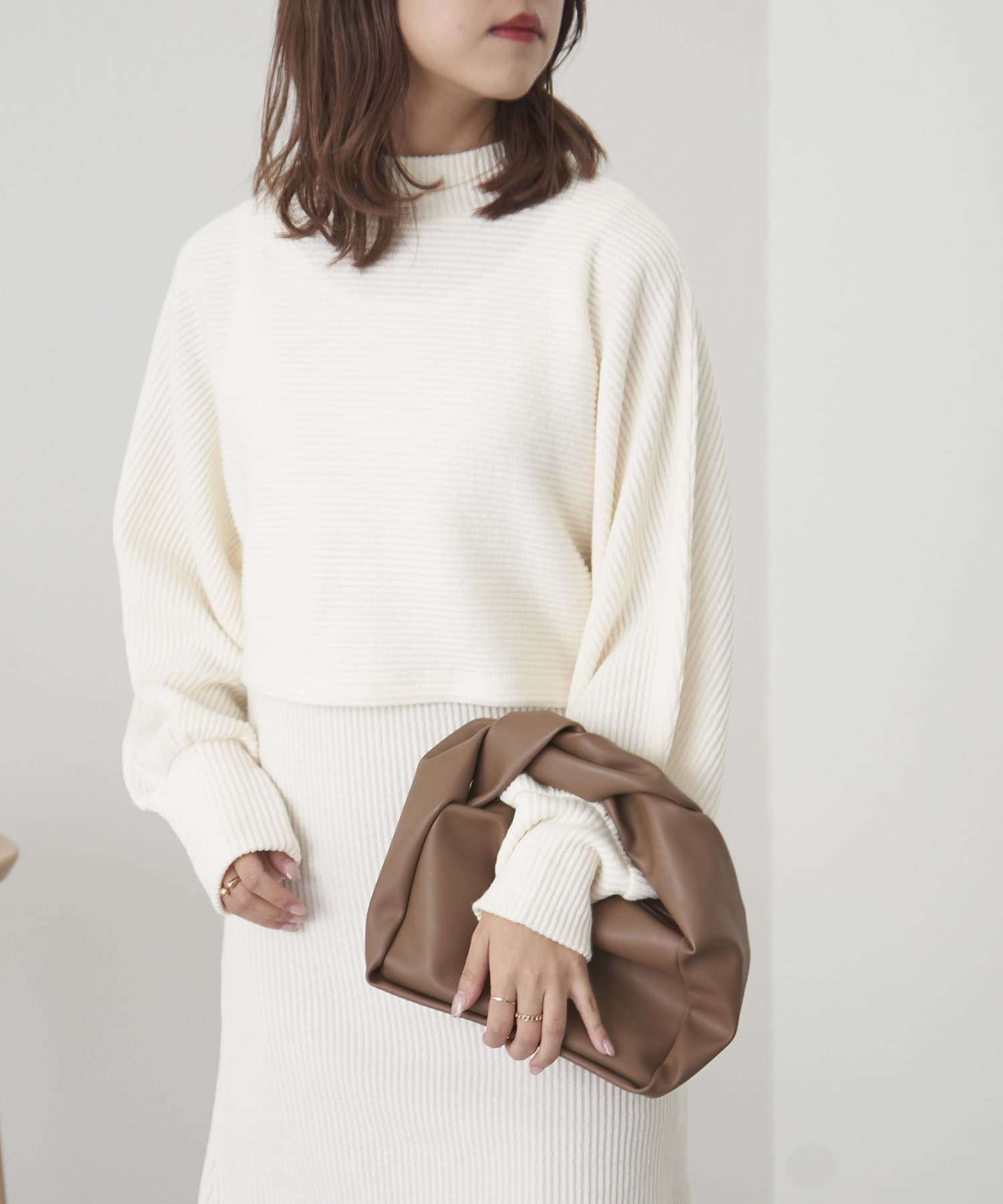 【2023SS】【2枚SET】ニットソープルオーバー+ジャンスカ | NICE CLAUP / OLIVE des OLIVE OUTLET ...