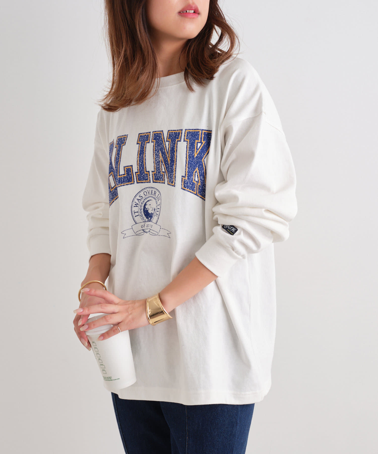 【NUNIFE】カレッジSWETEE | NICE CLAUP / OLIVE des OLIVE OUTLET(ナイスクラップ / オリーブ ...