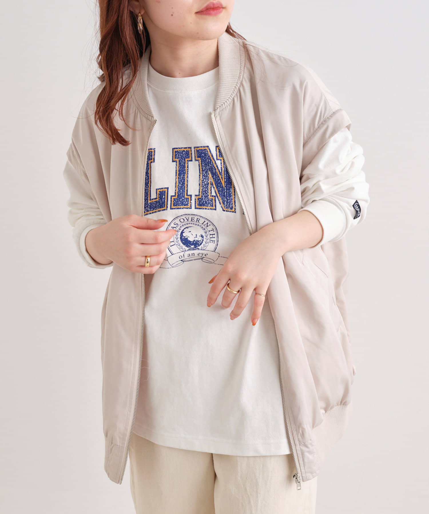 【NUNIFE】カレッジSWETEE | NICE CLAUP / OLIVE des OLIVE OUTLET(ナイスクラップ / オリーブ ...