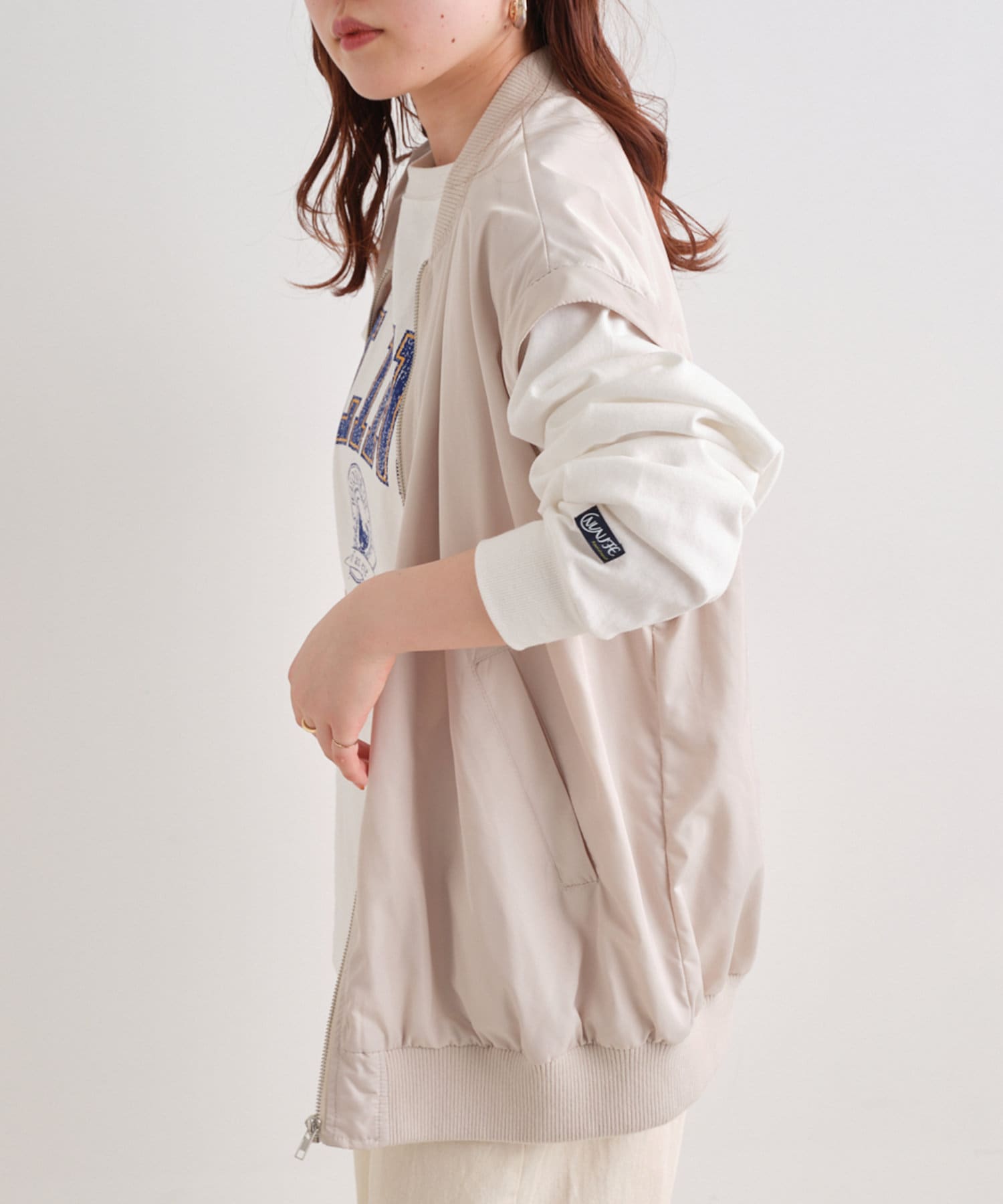 【NUNIFE】カレッジSWETEE | NICE CLAUP / OLIVE des OLIVE OUTLET(ナイスクラップ / オリーブ ...