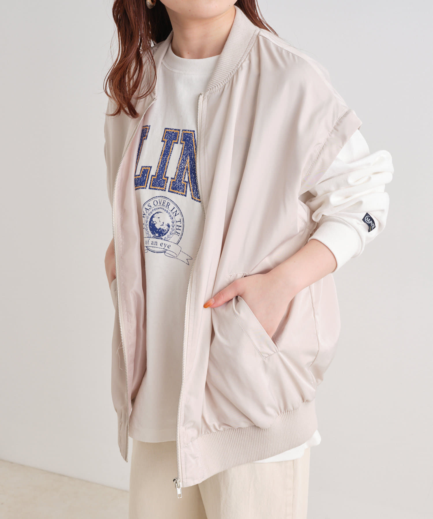 【NUNIFE】カレッジSWETEE | NICE CLAUP / OLIVE des OLIVE OUTLET(ナイスクラップ / オリーブ ...