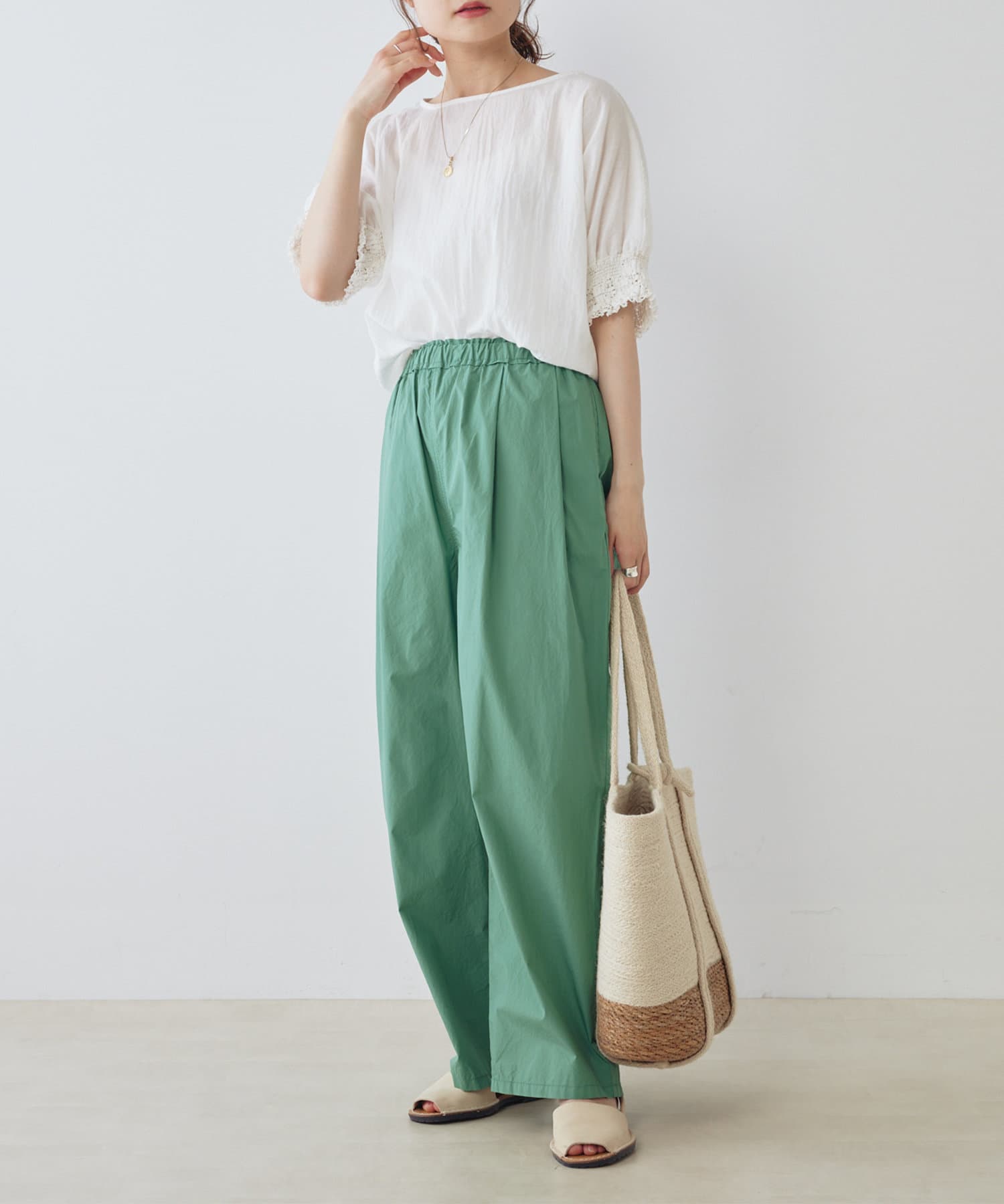 袖レースシャーリングチュニック | PUAL CE CIN(ピュアルセシン)レディース | PAL CLOSET(パルクローゼット) - パル ...