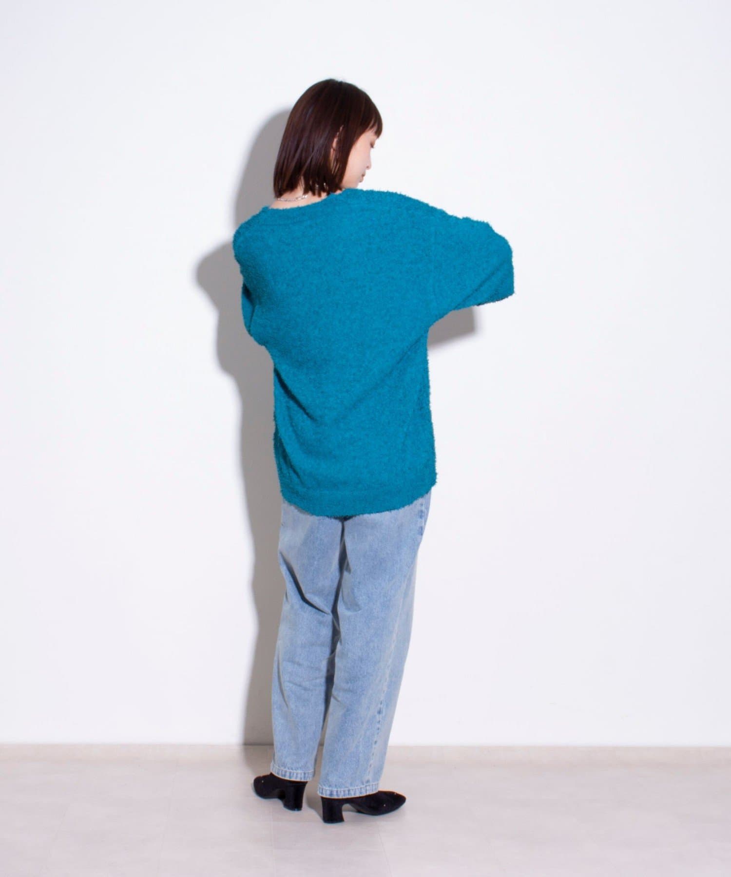 【GLOSTER】ルーズシルエット 異素材 ツイストブークレ ニットカーディガン | FREDY & GLOSTER(フレディ アンド ...