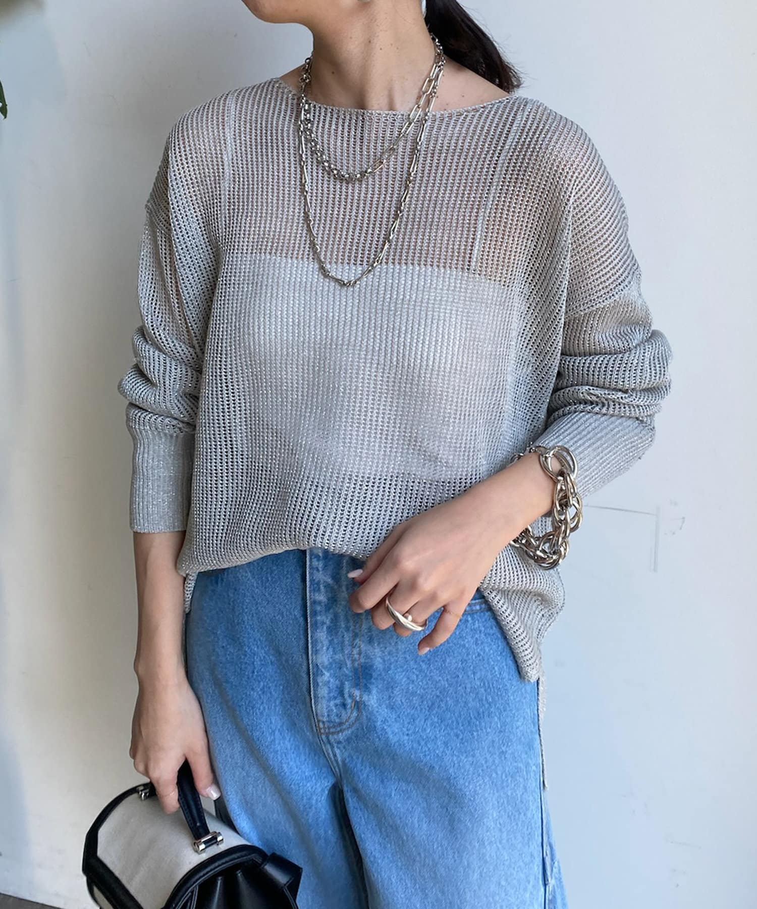 【WEB限定】メッシュラメニット | DOUDOU(ドゥドゥ)レディース | PAL CLOSET(パルクローゼット) - パルグループ公式 ...