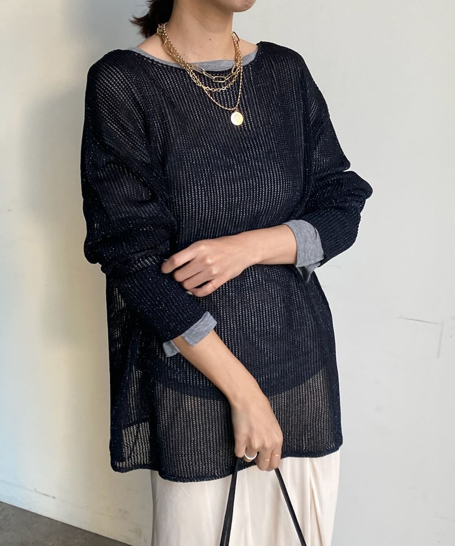 【WEB限定】メッシュラメニット | DOUDOU(ドゥドゥ)レディース | PAL CLOSET(パルクローゼット) - パルグループ公式 ...