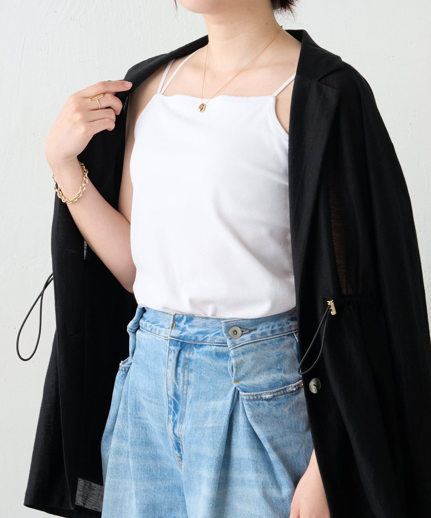 カップ付きアシメキャミ | Jena espace merveilleux(ジェナ エスパスメルヴェイユ)レディース | PAL CLOSET ...