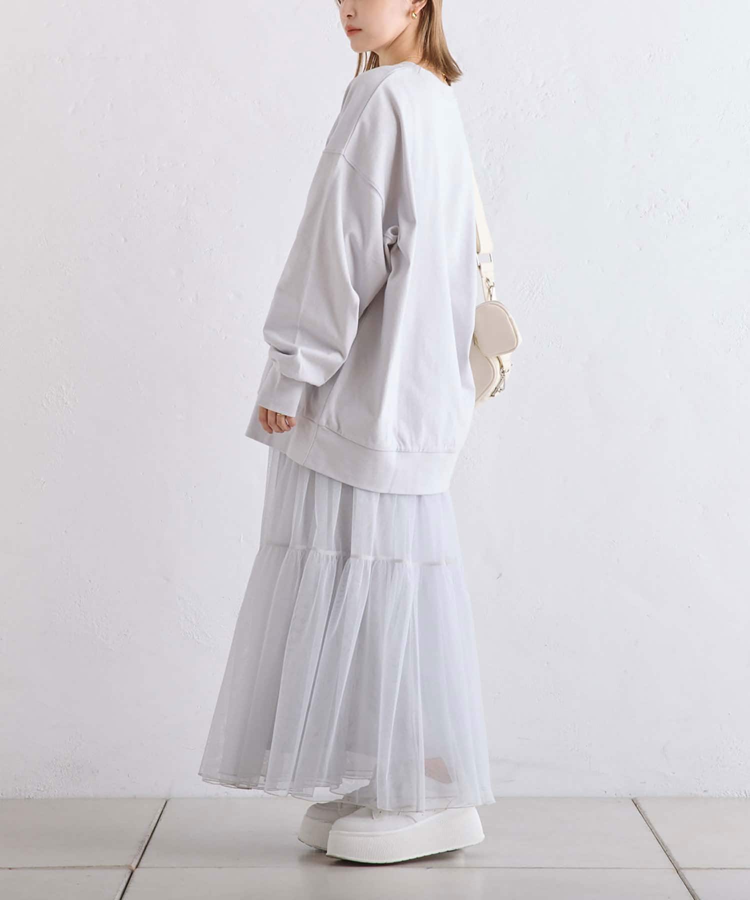 【one after another】ワンポイント刺繍ビッグロンT | NICE CLAUP / OLIVE des OLIVE OUTLET ...