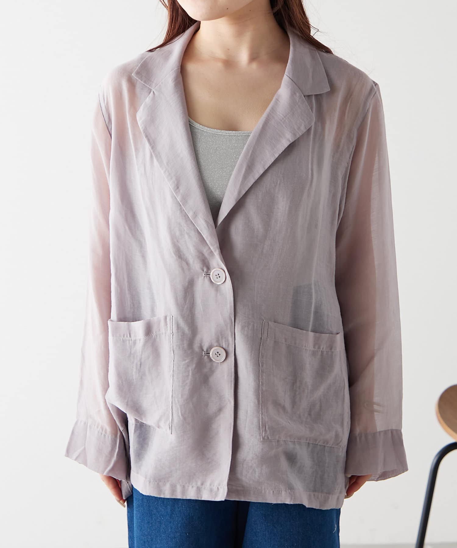 シアーテーラードジャケット | Remind me and forever(リマインドミーアンドフォーエバー)レディース | PAL ...