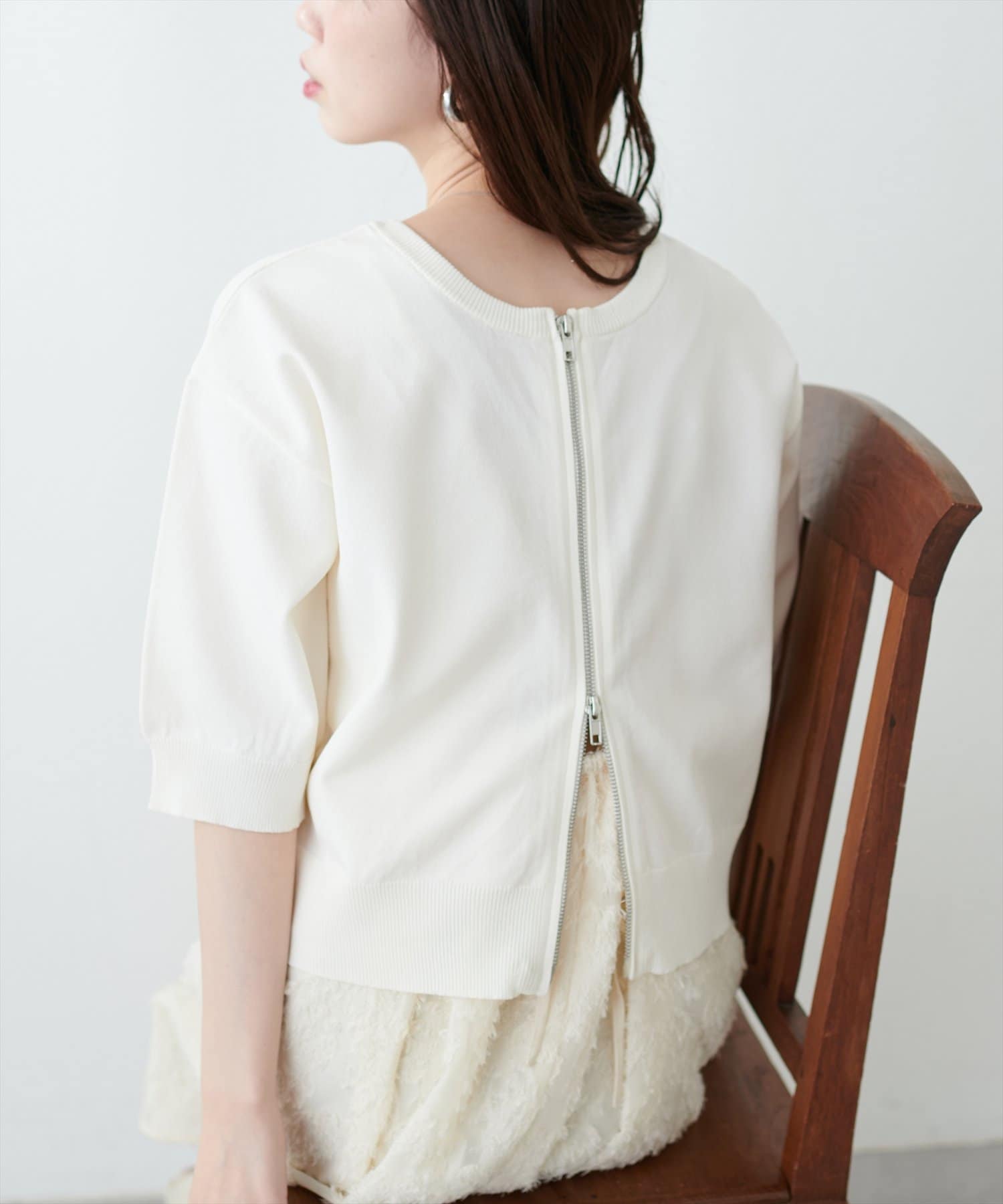 【WEB限定】WZIPショートカーディガン | natural couture(ナチュラルクチュール)レディース | PAL CLOSET ...