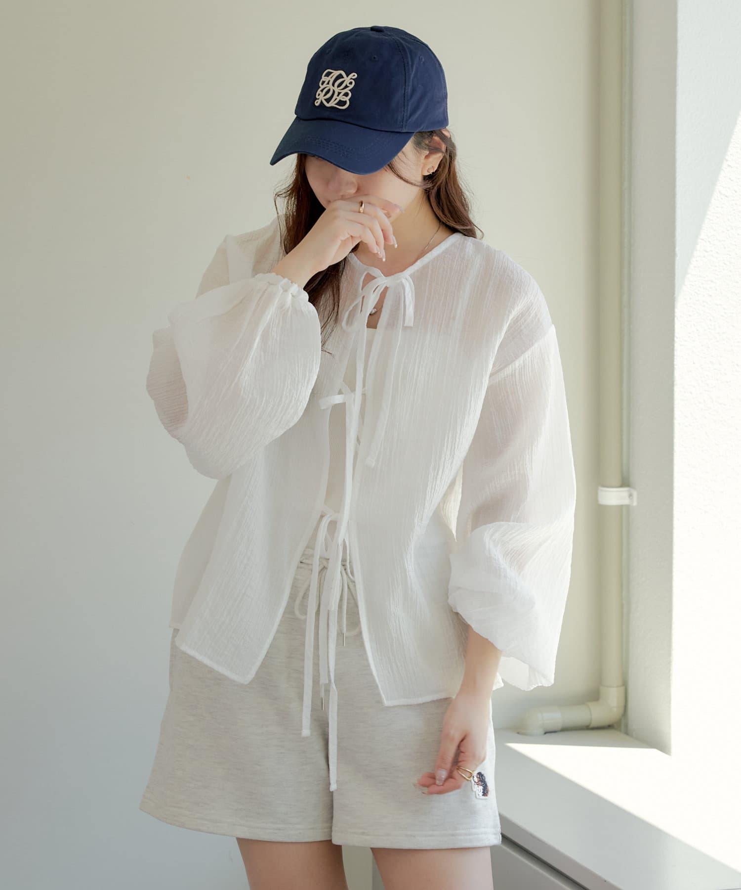 2WAYボリューム袖リボンカーディガン | Remind me and forever(リマインドミーアンドフォーエバー)レディース ...