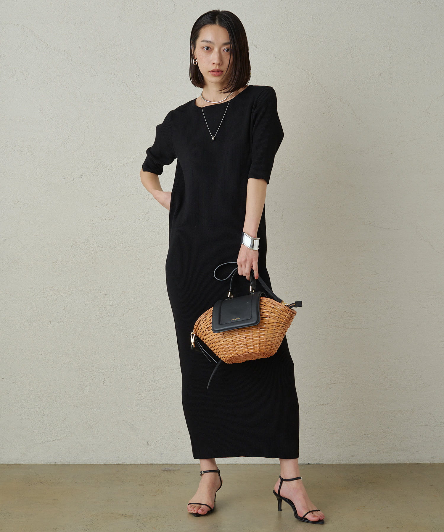 【Loungedress】ハイツイスト半袖リブニットワンピース | OUTLET(アウトレット)レディース | PAL CLOSET(パル ...