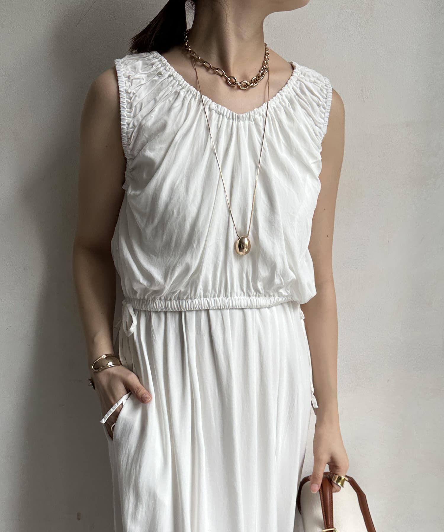 【DouDou】ギャザータンクブラウス＋ワンピースセット | OUTLET(アウトレット)レディース | PAL CLOSET(パル ...