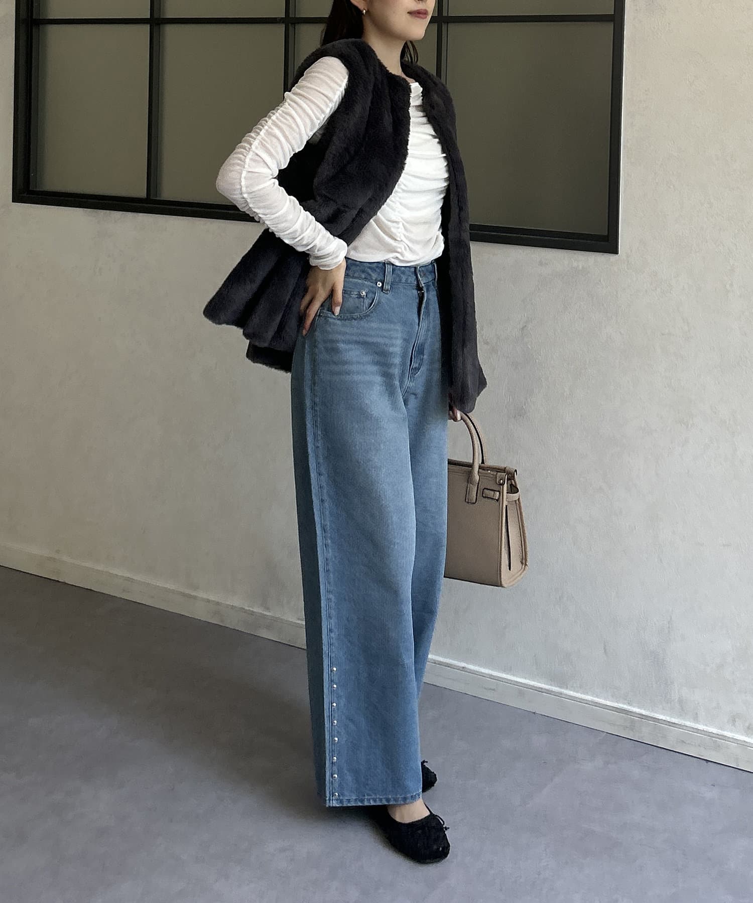 スタッズ付きワイドデニム | Thevon.(ゼヴォン)レディース | PAL CLOSET(パルクローゼット) - パルグループ公式 ...