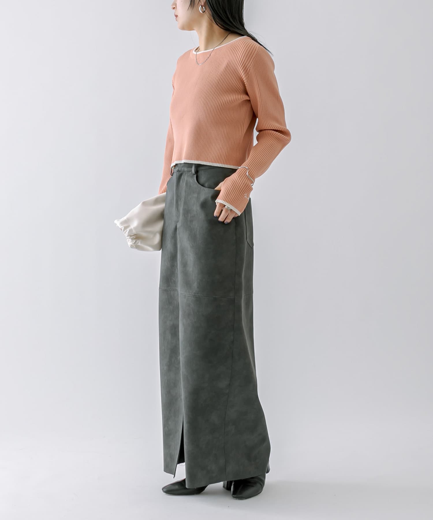 【mystic】フェイクレザースリットスカート | OUTLET(アウトレット)レディース | PAL CLOSET(パルクローゼット ...