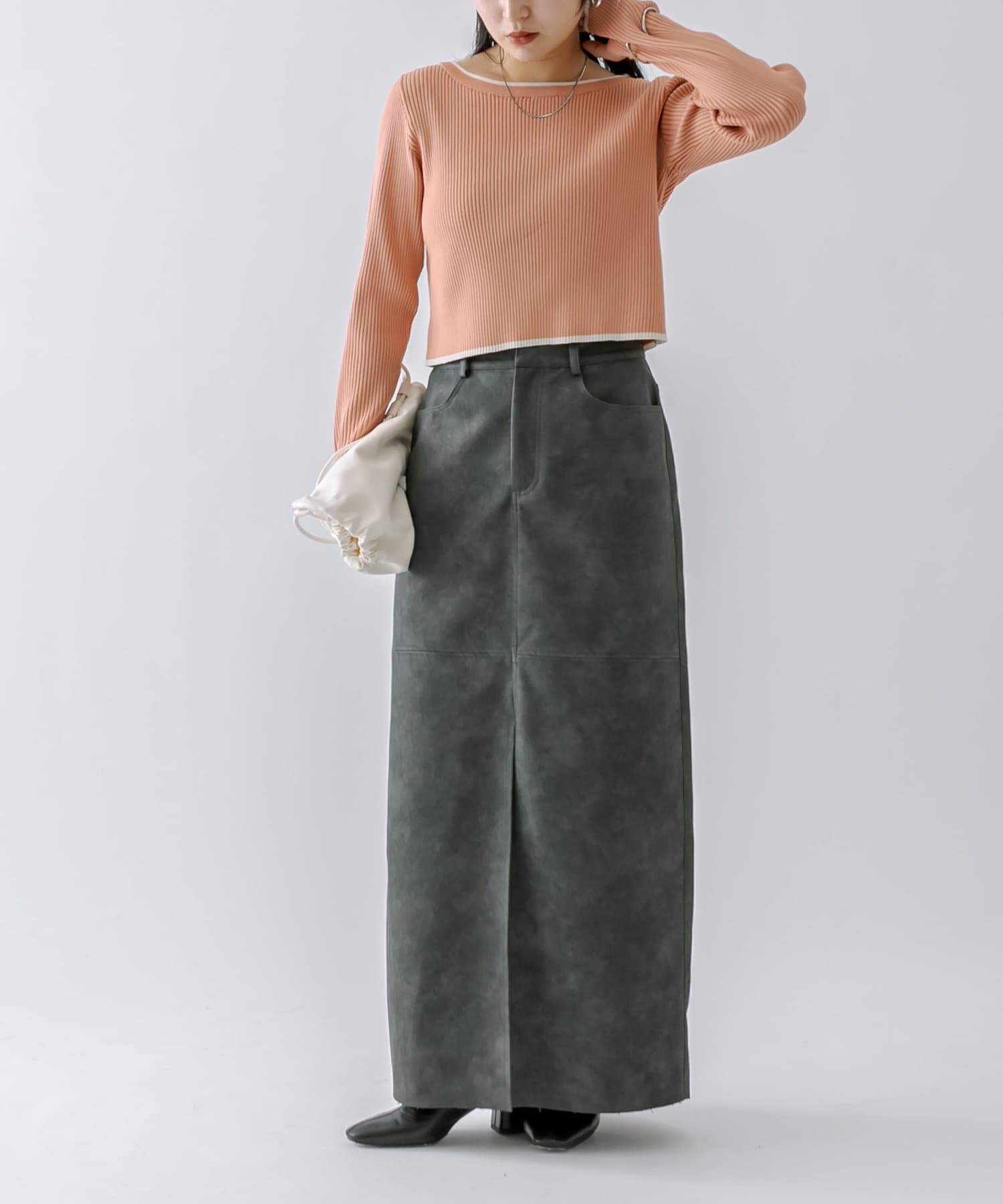 【mystic】フェイクレザースリットスカート | OUTLET(アウトレット)レディース | PAL CLOSET(パルクローゼット ...