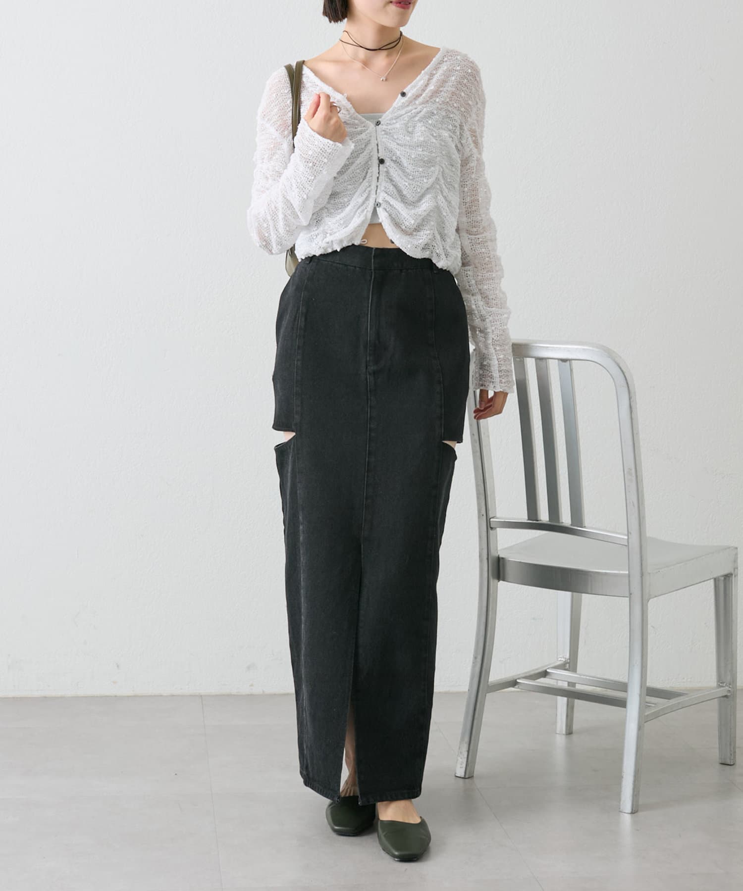 【mystic】シャイニーギャザーカーディガン | OUTLET(アウトレット)レディース | PAL CLOSET(パルクローゼット ...