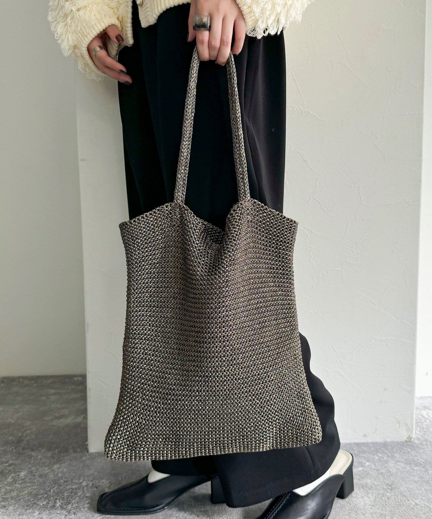 ラメ糸編みトートバック | FREDY & GLOSTER(フレディ アンド グロスター)レディース | PAL CLOSET(パル ...