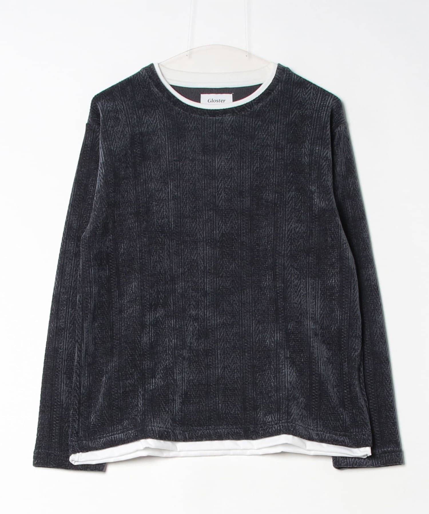 【GLOSTER】シェニールフェイクレイヤード プルオーバー | FREDY & GLOSTER(フレディ アンド グロスター)メンズ ...