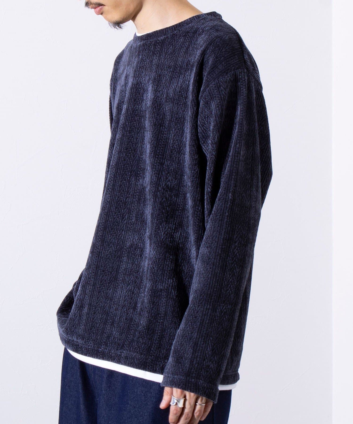 【GLOSTER】シェニールフェイクレイヤード プルオーバー | FREDY & GLOSTER(フレディ アンド グロスター)メンズ ...