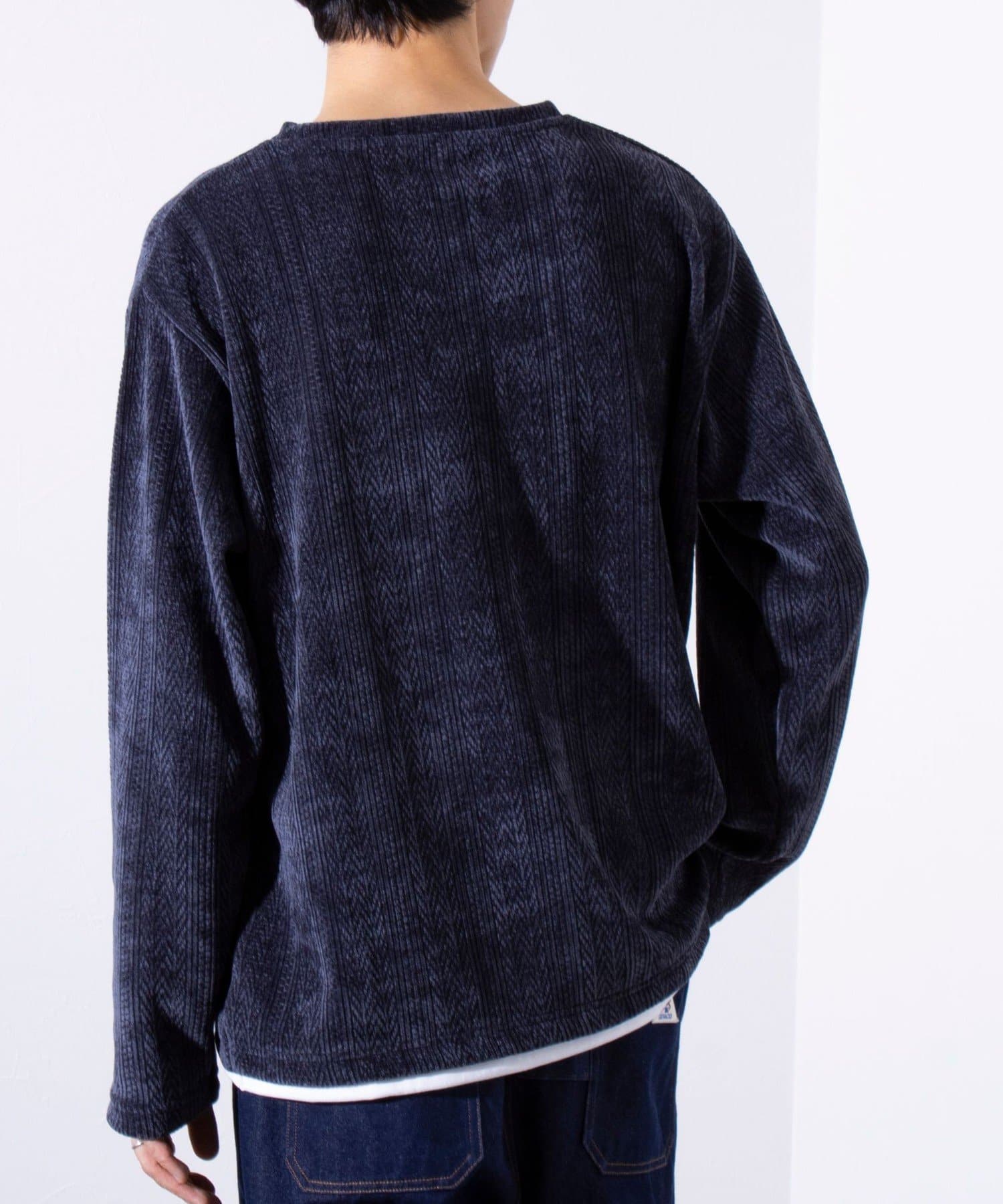 【GLOSTER】シェニールフェイクレイヤード プルオーバー | FREDY & GLOSTER(フレディ アンド グロスター)メンズ ...