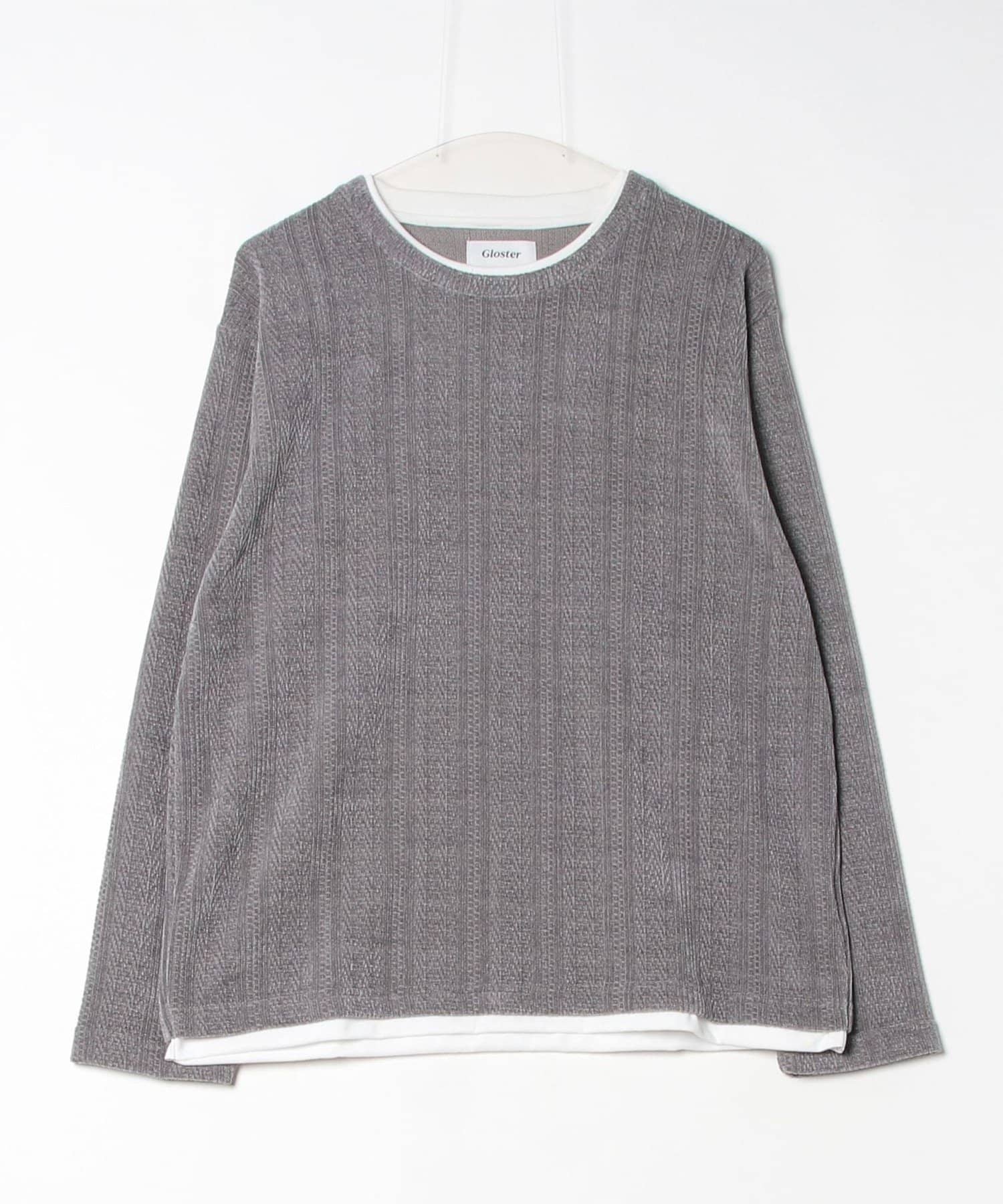 【GLOSTER】シェニールフェイクレイヤード プルオーバー | FREDY & GLOSTER(フレディ アンド グロスター)メンズ ...