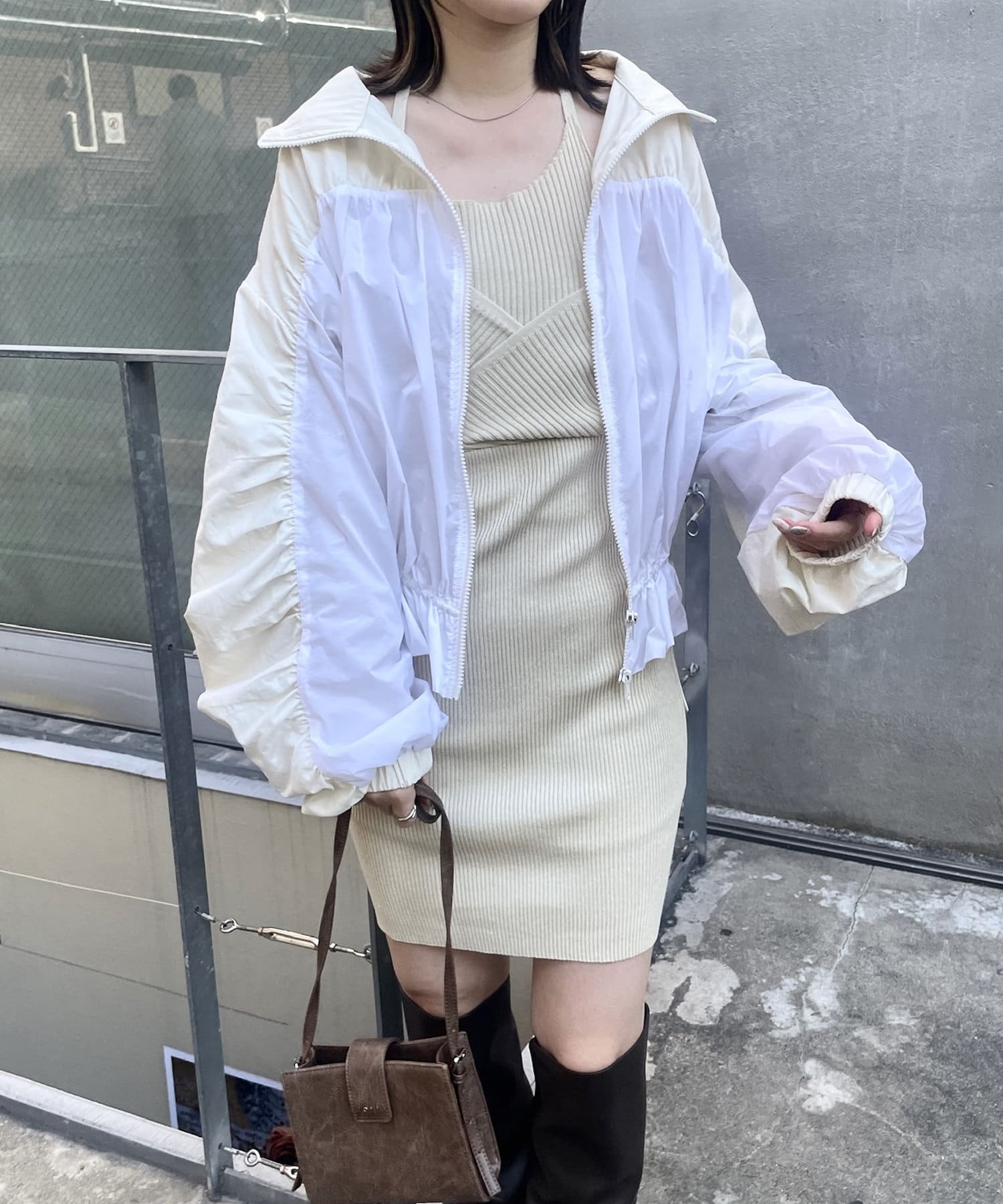 [mline]ナイロンギャザーブルゾン | mystic(ミスティック)レディース | PAL CLOSET(パルクローゼット) - パル ...