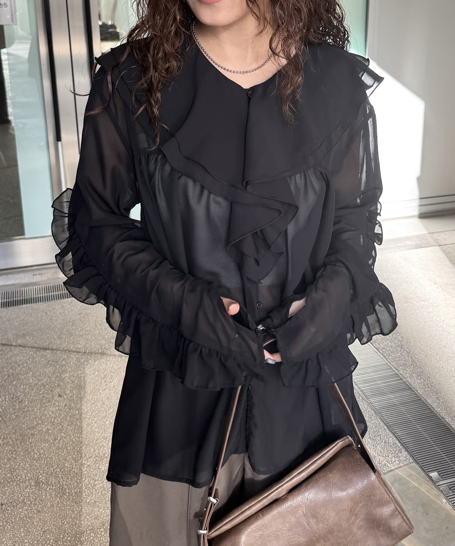 [mline]ラッフルブラウス | mystic(ミスティック)レディース | PAL CLOSET(パルクローゼット) - パルグループ公式 ...