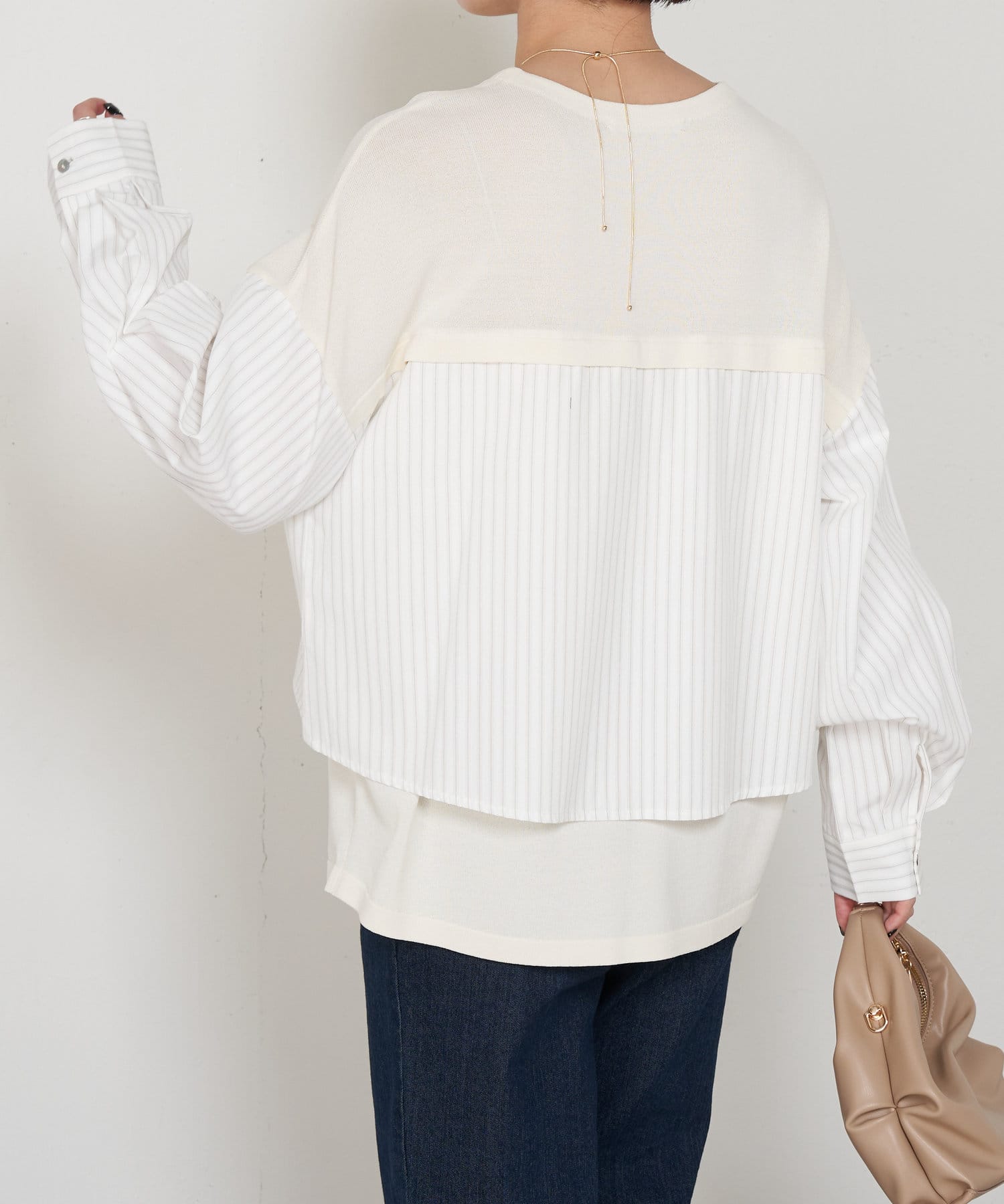 レイヤード風バイカラーブラウス | Jena espace merveilleux(ジェナ エスパスメルヴェイユ)レディース | PAL ...