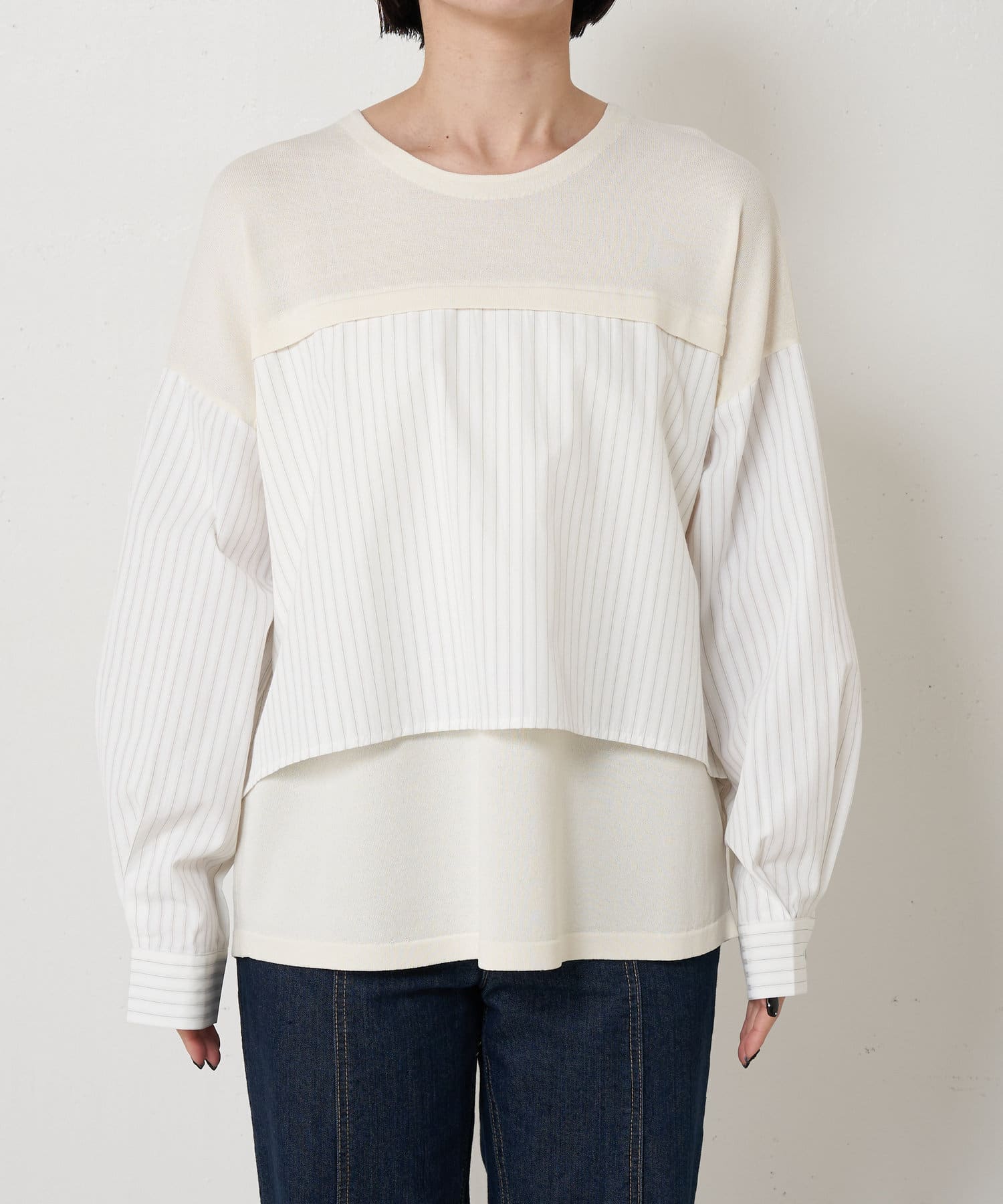 レイヤード風バイカラーブラウス | Jena espace merveilleux(ジェナ エスパスメルヴェイユ)レディース | PAL ...