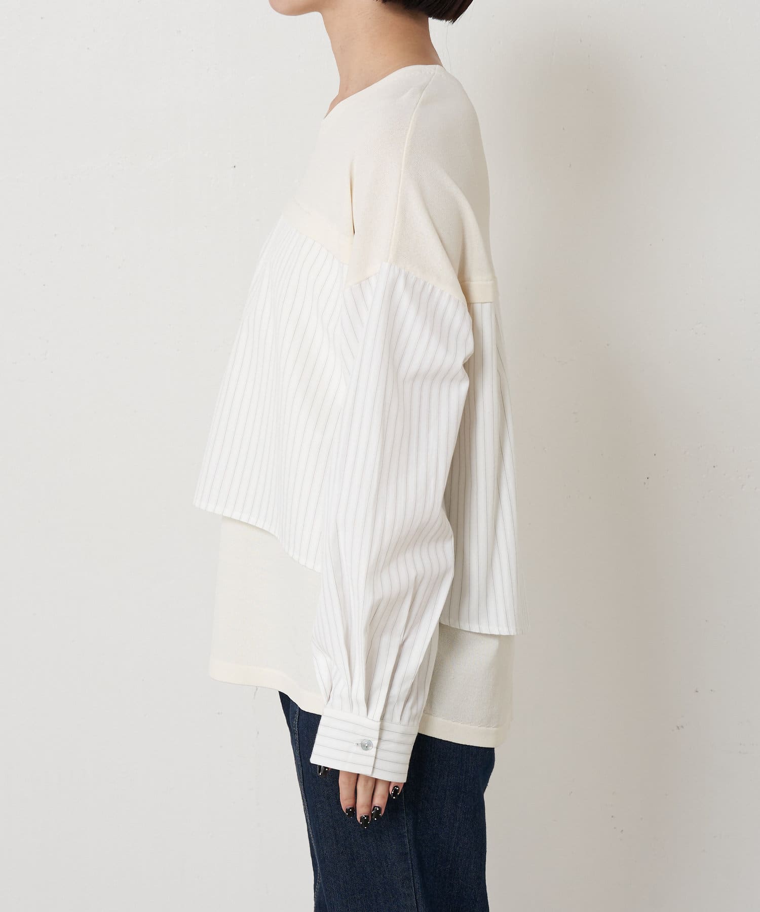 レイヤード風バイカラーブラウス | Jena espace merveilleux(ジェナ エスパスメルヴェイユ)レディース | PAL ...