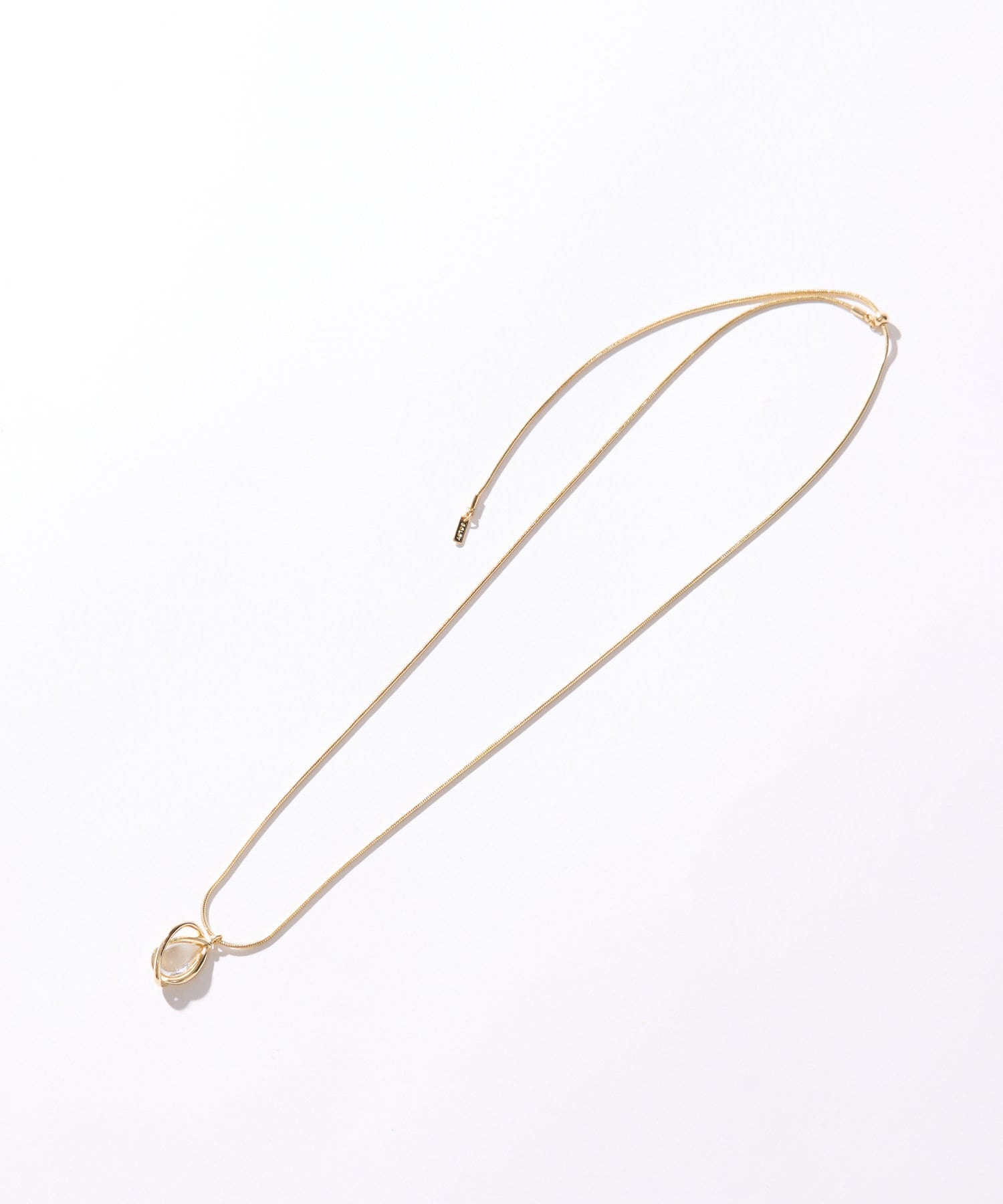 【GOLDY(ゴールディ)】メタルカーブクリアドロップネックレス | un dix cors(アンディコール)レディース | PAL ...