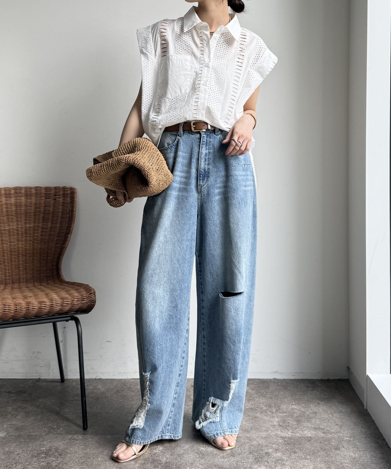 【WEB限定】ハシゴレースシャツ | DOUDOU(ドゥドゥ)レディース | PAL CLOSET(パルクローゼット) - パルグループ公式 ...