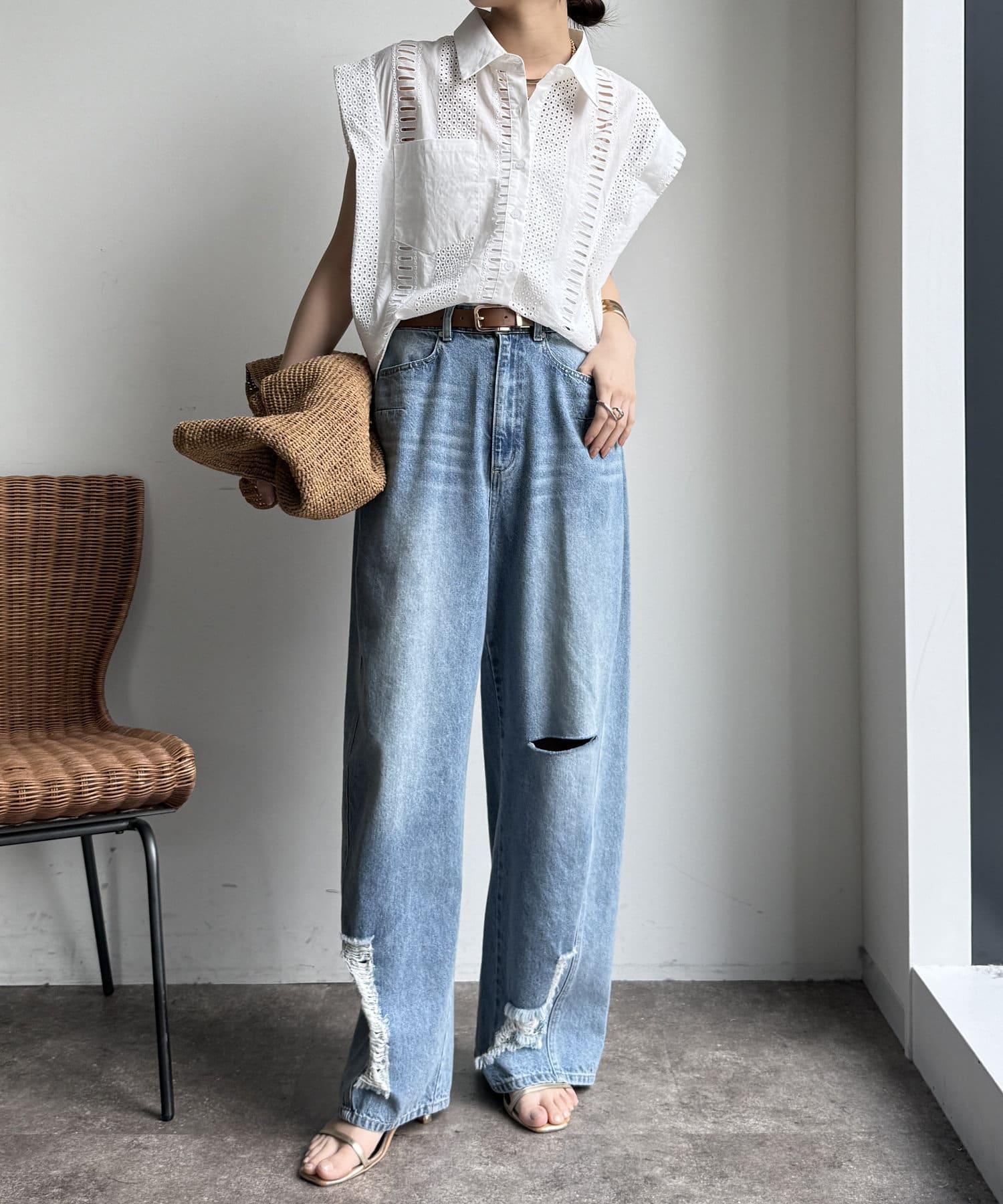 【WEB限定】ハシゴレースシャツ | DOUDOU(ドゥドゥ)レディース | PAL CLOSET(パルクローゼット) - パルグループ公式 ...