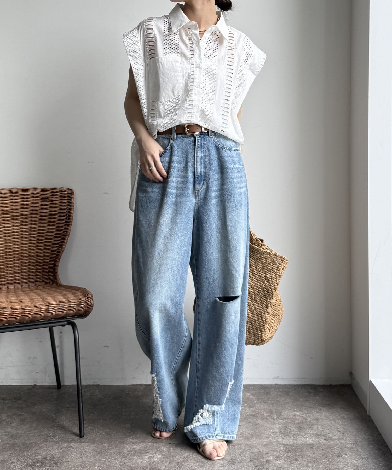 【WEB限定】ハシゴレースシャツ | DOUDOU(ドゥドゥ)レディース | PAL CLOSET(パルクローゼット) - パルグループ公式 ...