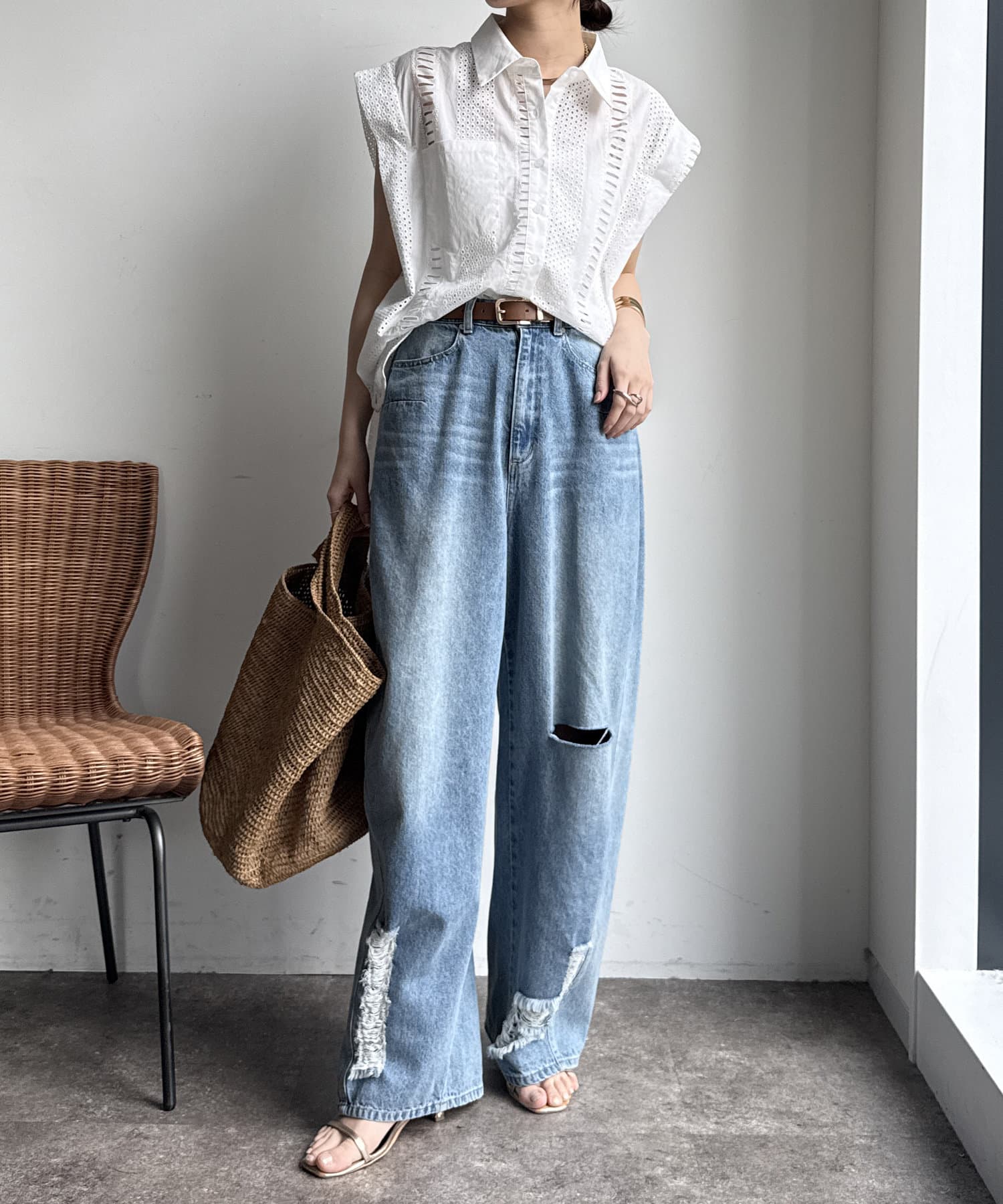 【WEB限定】ハシゴレースシャツ | DOUDOU(ドゥドゥ)レディース | PAL CLOSET(パルクローゼット) - パルグループ公式 ...